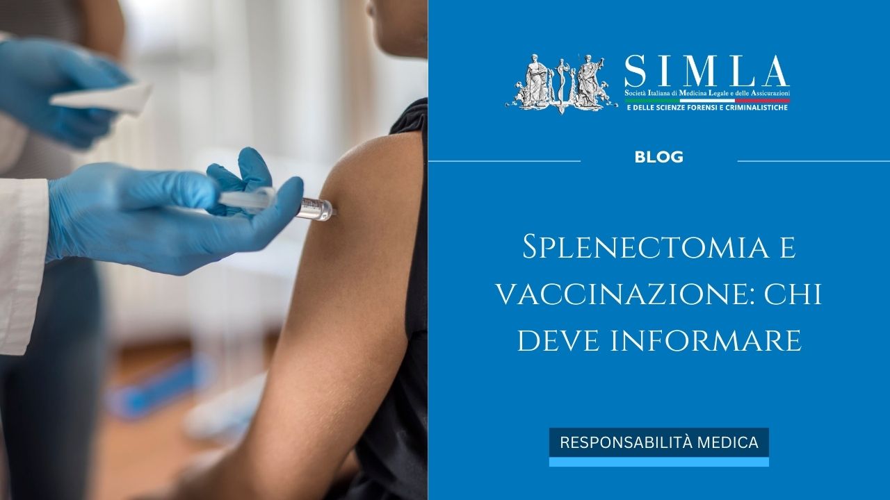 Splenectomia e vaccinazione: chi deve informare - Società Italiana di ...